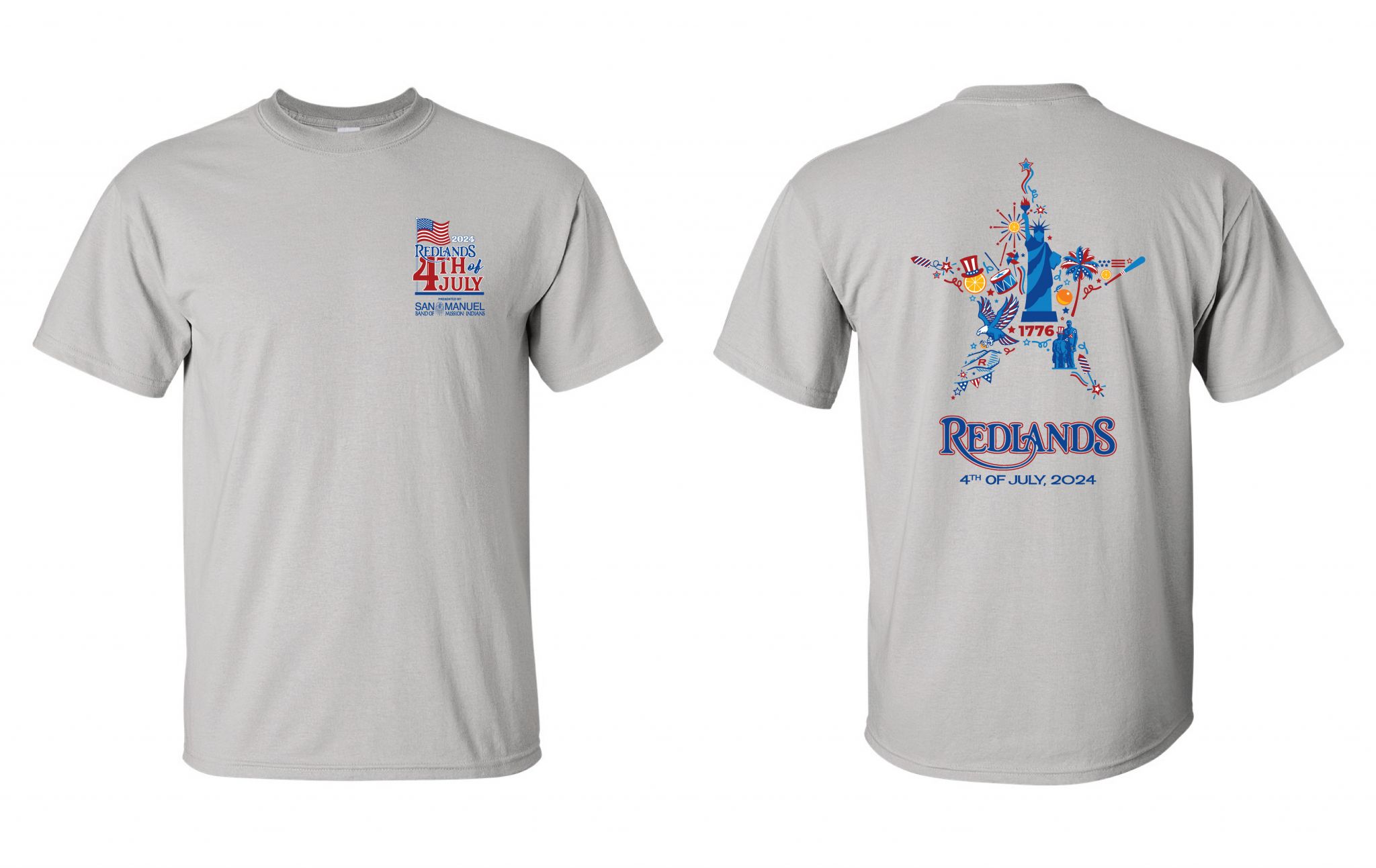 2024 4th of July T-Shirt - Redlands Fourth of July